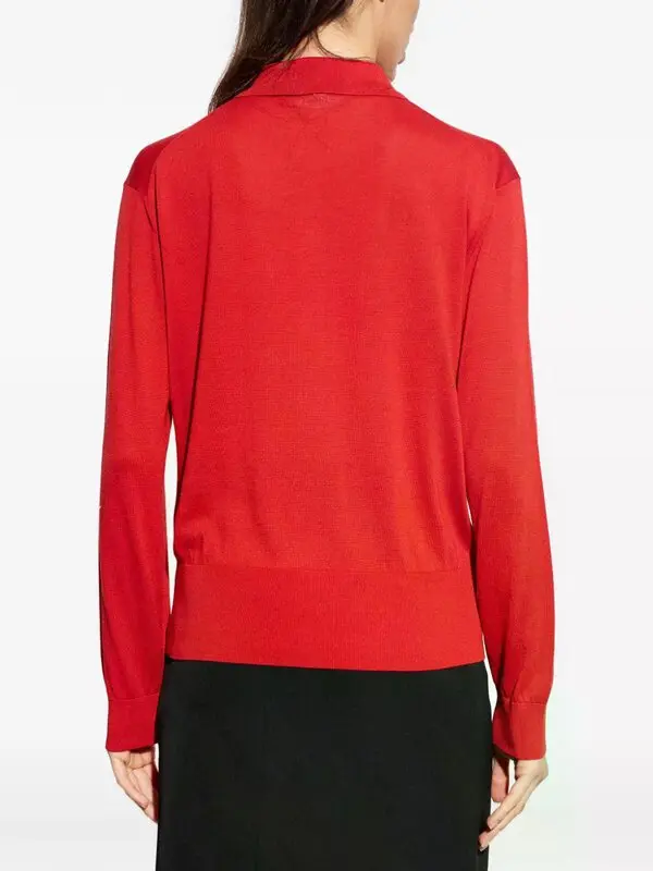 Versace Buttoned Collar Cardigan