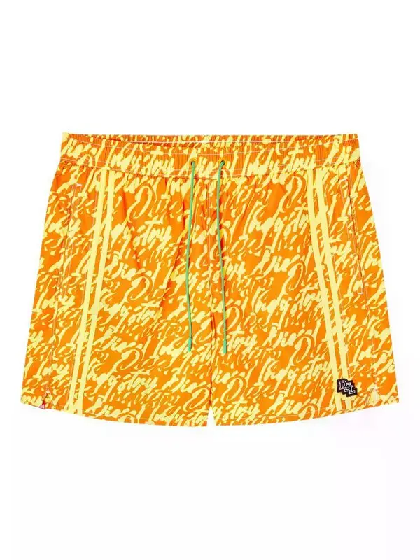 DIESEL® Patterned Swim Shorts