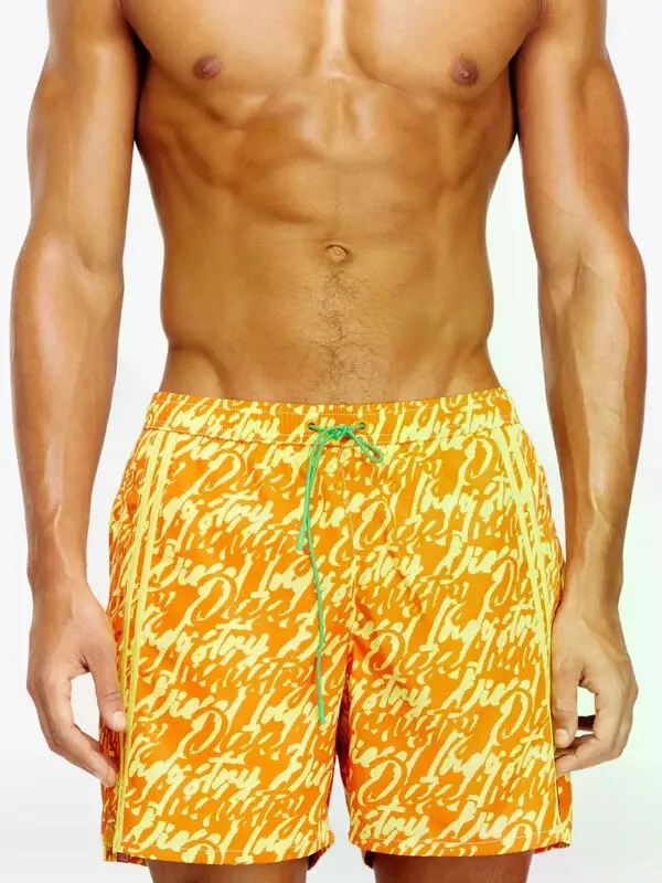 DIESEL® Patterned Swim Shorts