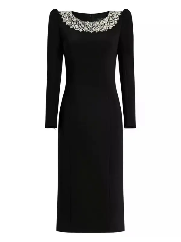 Jenny Packham Jacquetta Embellished Midi Dress - Black
