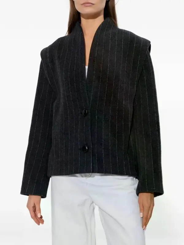 Isabel Marant Pinstripe Padded Coat