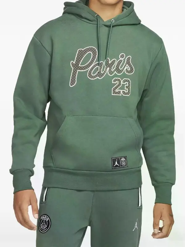 JORDAN Hooded Logo-patch Hoodie
