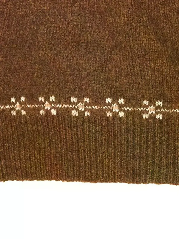 Guest In Residence Patterned Crewneck Sweater