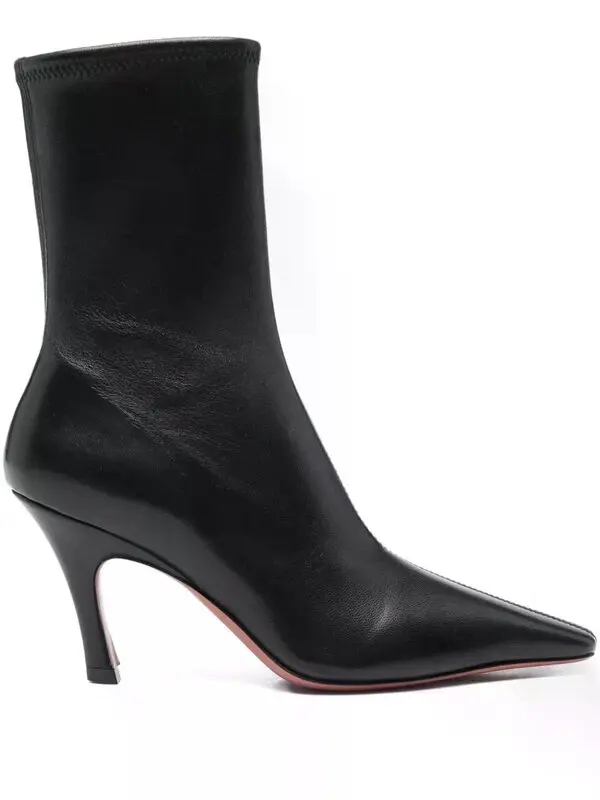 Amina Muaddi Jamie Ankle Boots - Black