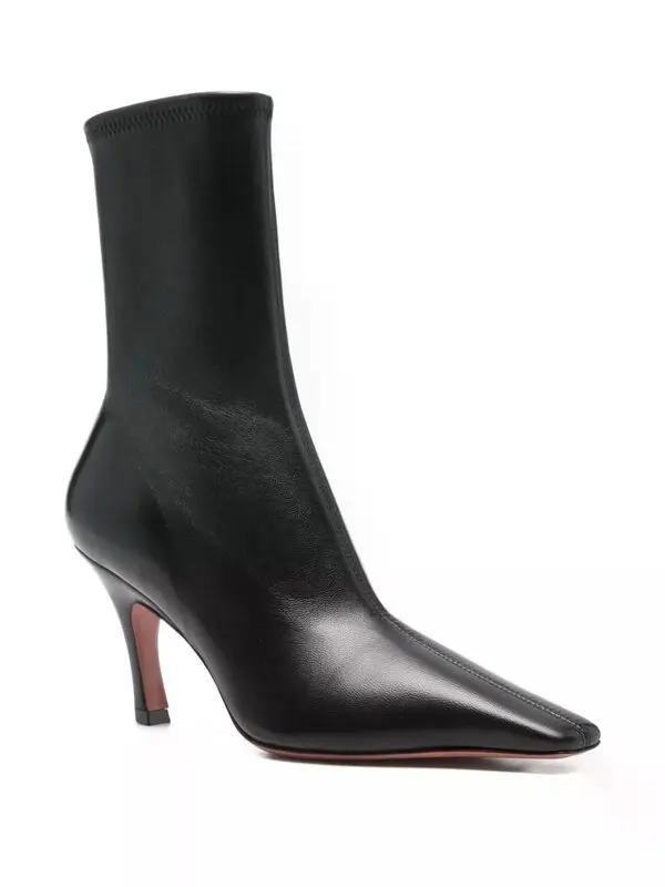 Amina Muaddi Jamie Ankle Boots - Black