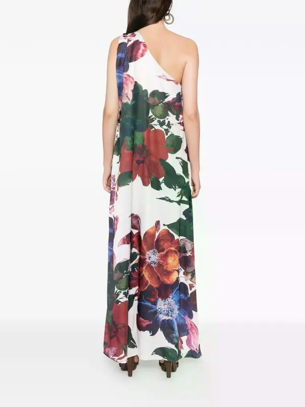BLAKLACE Floral One-shoulder Dress