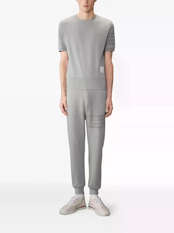 Thom Browne 4-bar Cotton T-shirt - Grey