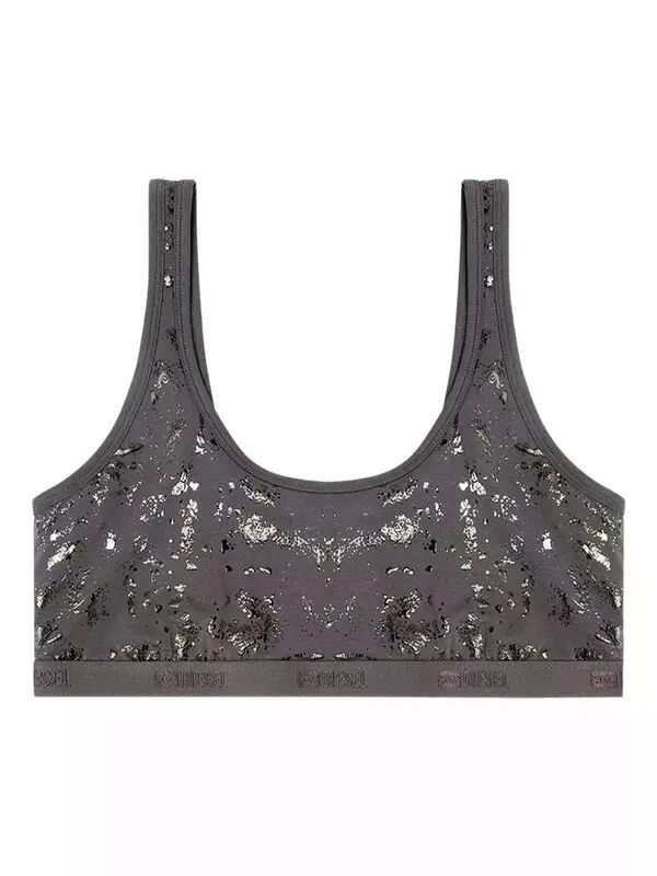 DIESEL® Oriba-gft Logo Bra - Grey