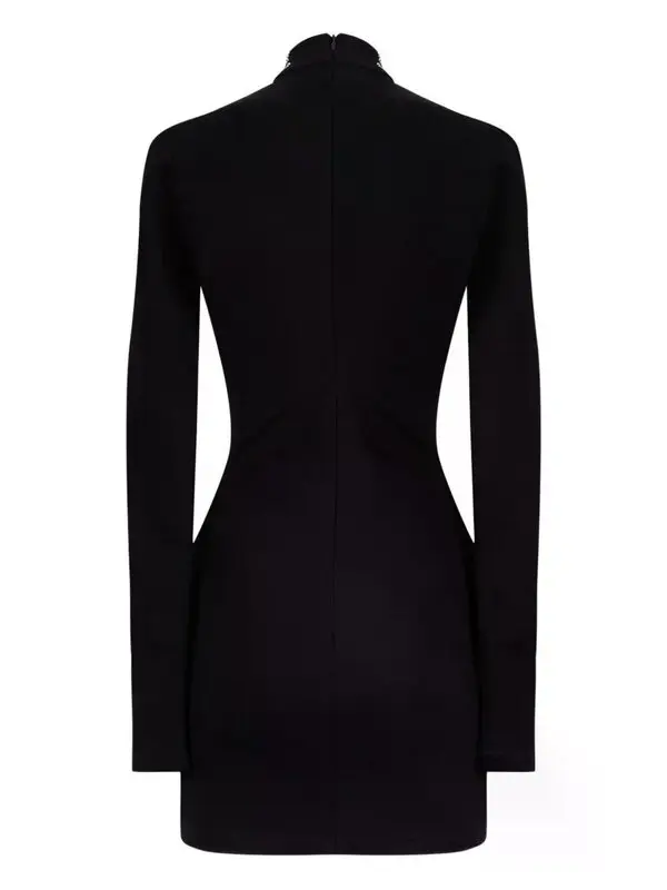 David Koma Croc-effect Mini Dress