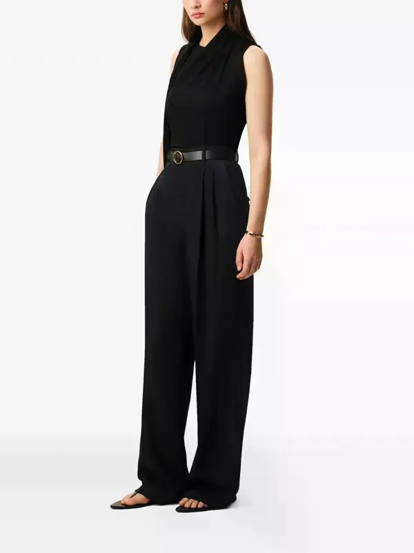 AMI Paris Tailored Pleated High-waisted Trousers - Black