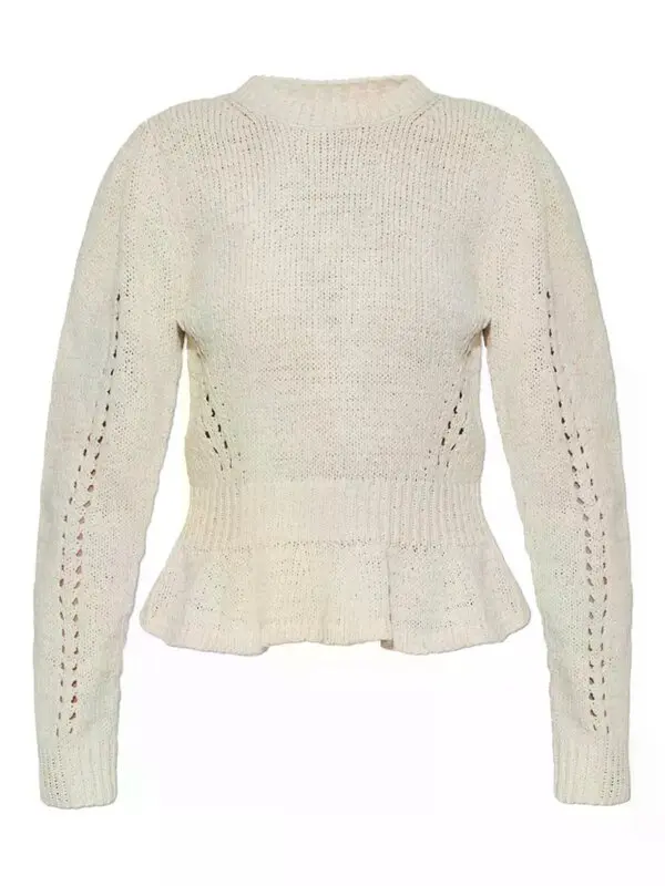 Ulla Johnson Peplum Puff-sleeve Sweater