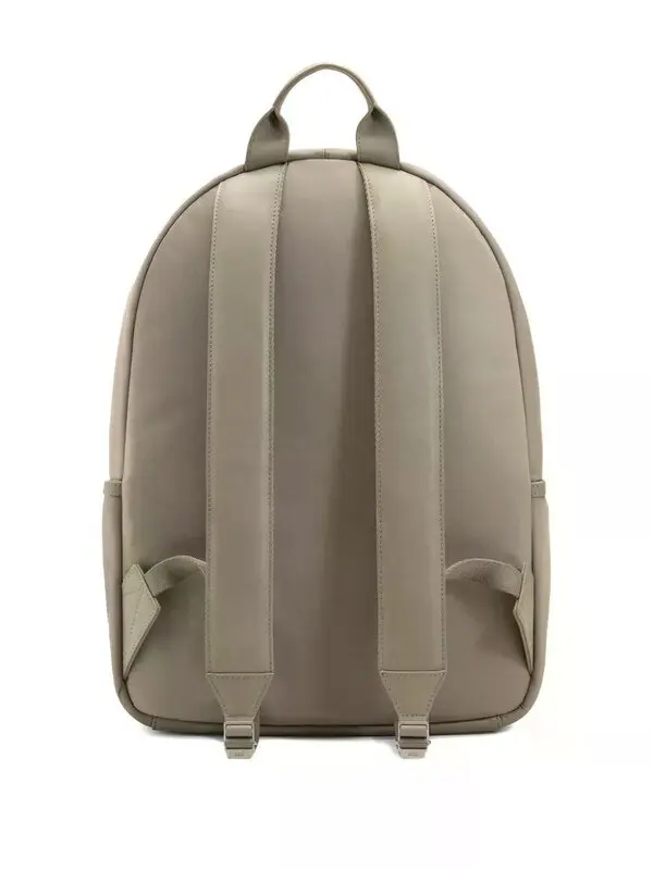 Ami Marcel Padded Logo-patch Backpack - Grey