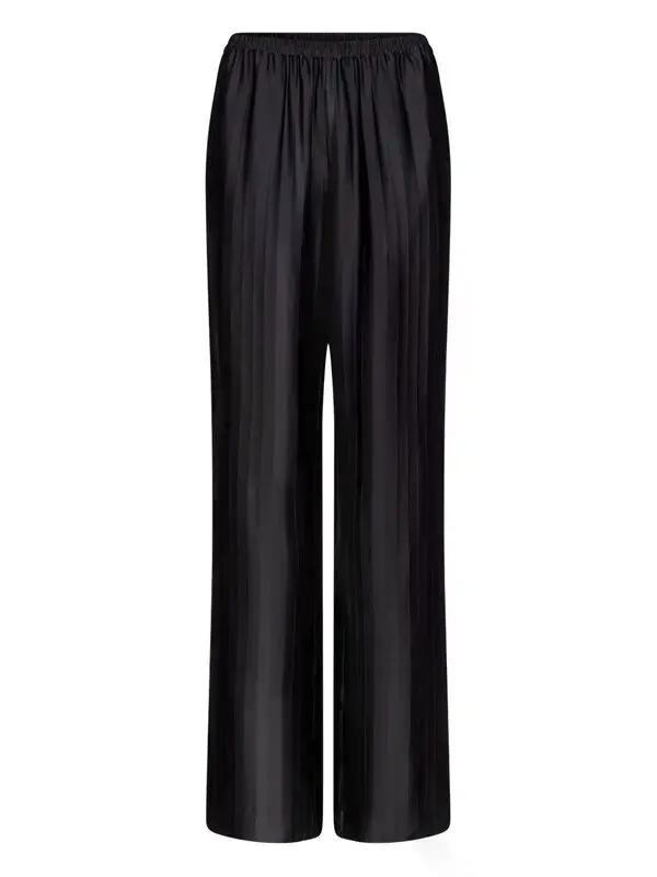 Loulou De Saison Kadala Striped Trousers - Black