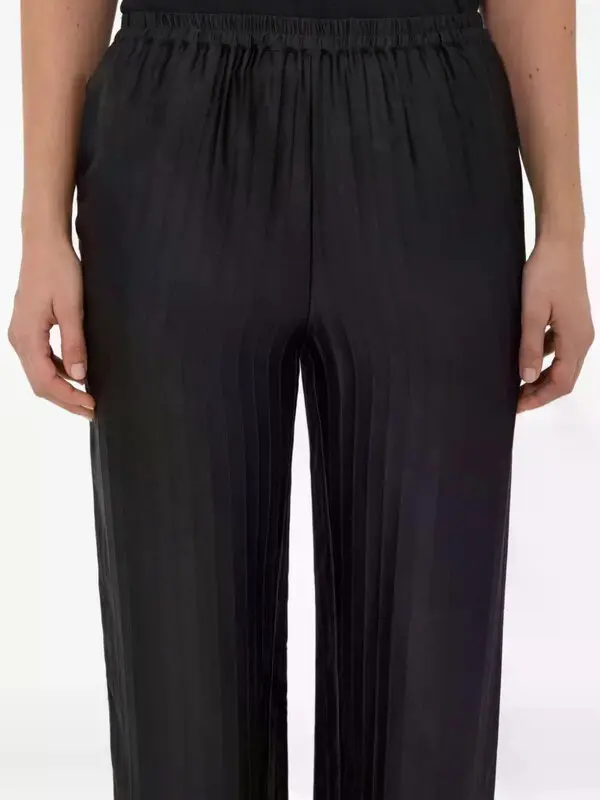 Loulou De Saison Kadala Striped Trousers - Black