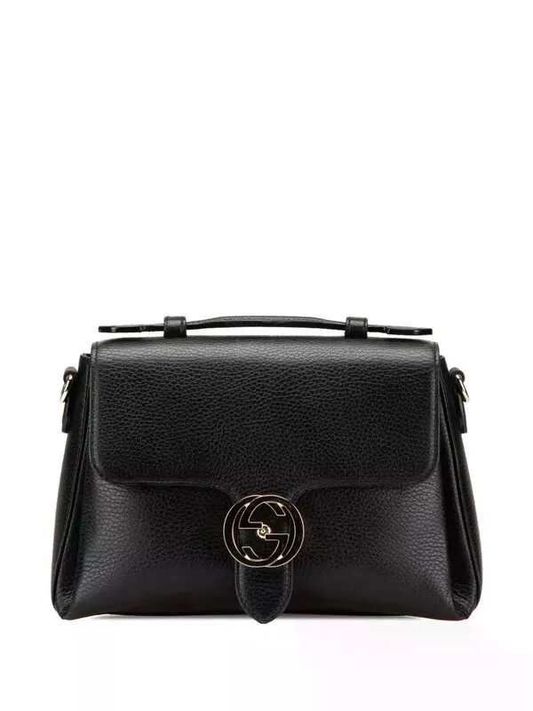 Gucci Interlocking G Satchel - Black