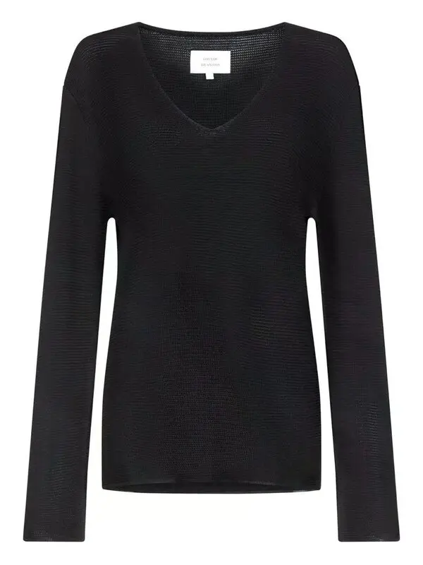 Loulou De Saison Saya V-neck Sweater - Black