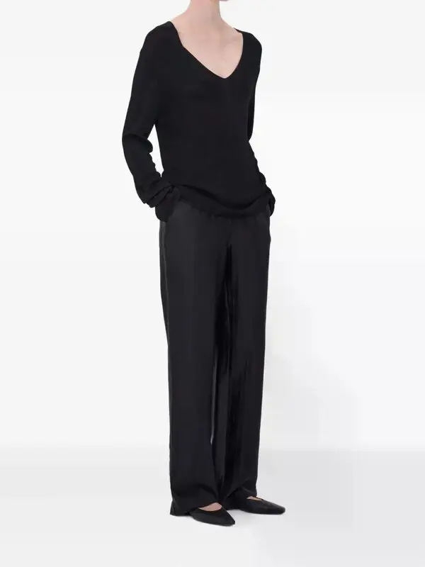 Loulou De Saison Saya V-neck Sweater - Black