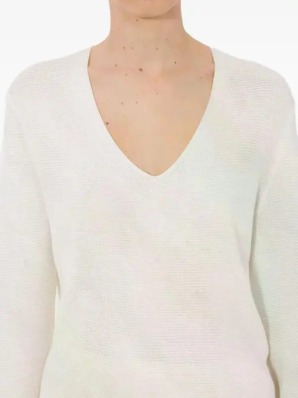 Loulou De Saison Long-sleeve V-neck Sweater