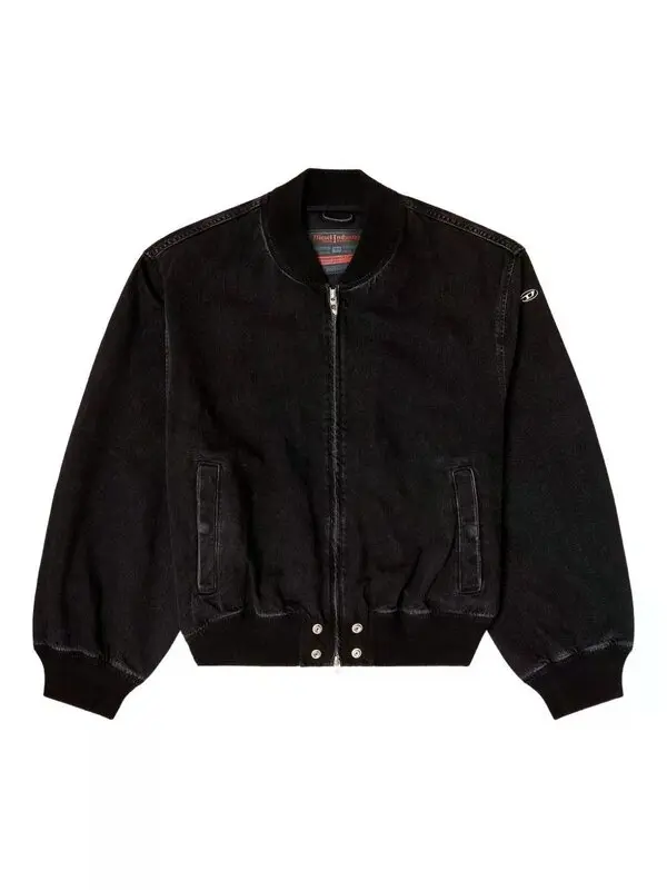 DIESEL® Ribbed Denim Bomber Jacket
