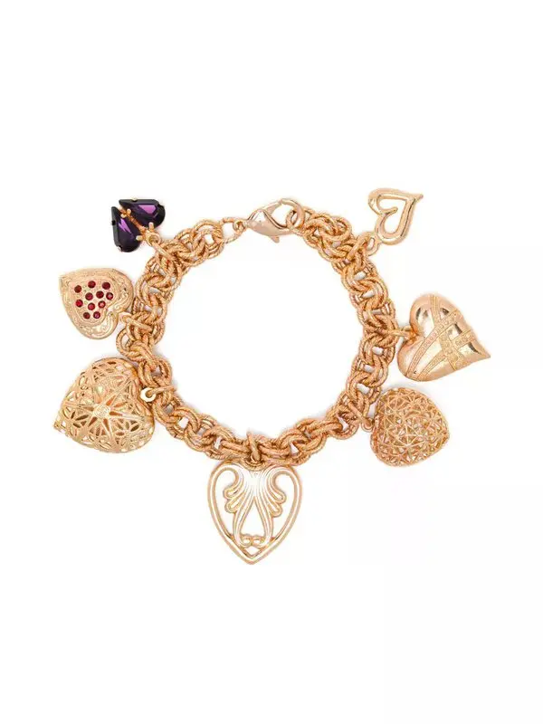 BLAKLACE Heart Charm Bracelet - Gold