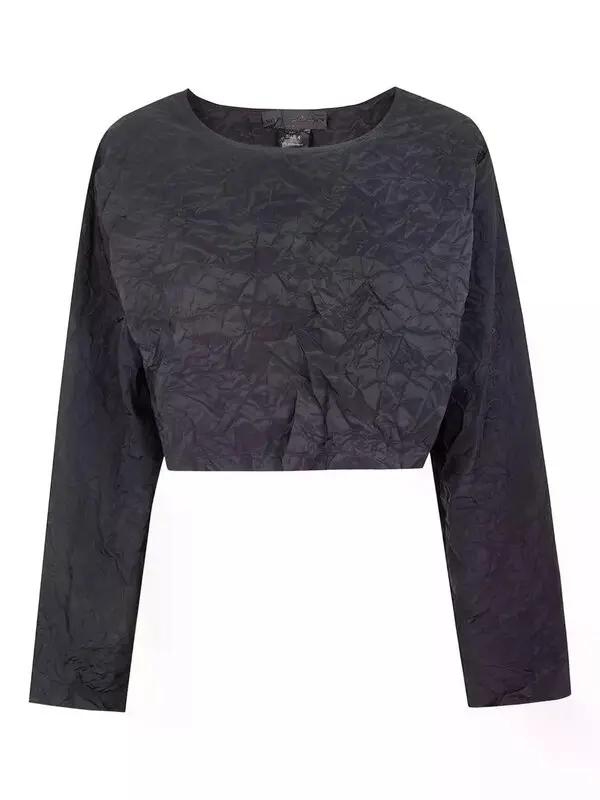 MARIA CALDERARA Crinkled Crop Top