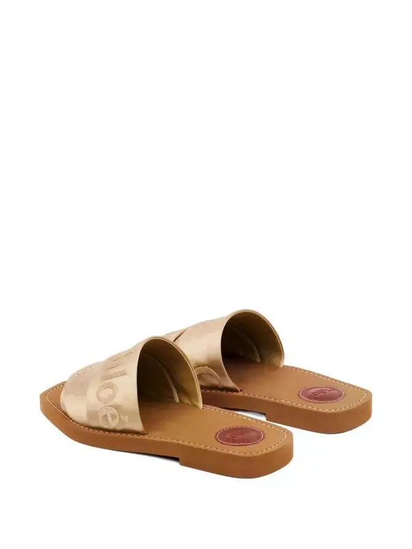 Chloé Woody Logo-strap Sandals