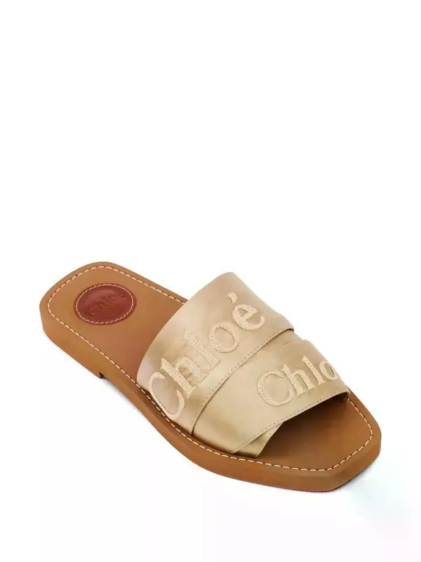 Chloé Woody Logo-strap Sandals