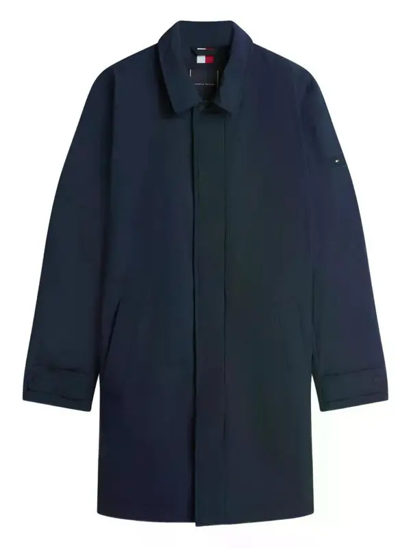 Tommy Hilfiger Collared Coat With Concealed Fastening