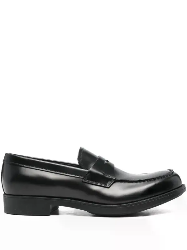 Prada Penny-slot Loafers - Black