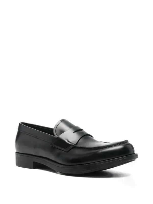 Prada Penny-slot Loafers - Black