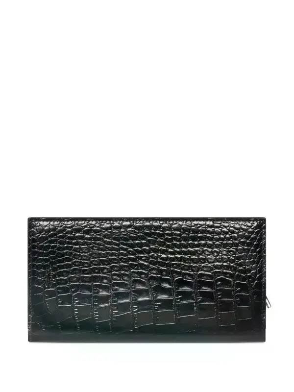 TOM FORD Reptile-effect Zip Wallet - Black
