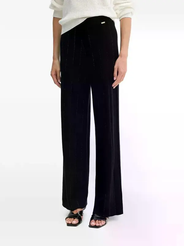 FRACOMINA Studded Wide Leg Trousers
