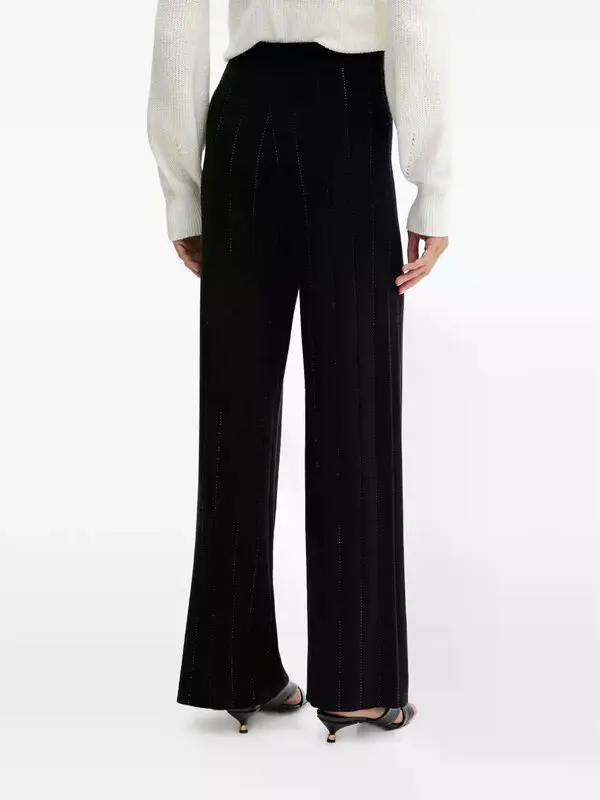 FRACOMINA Studded Wide Leg Trousers