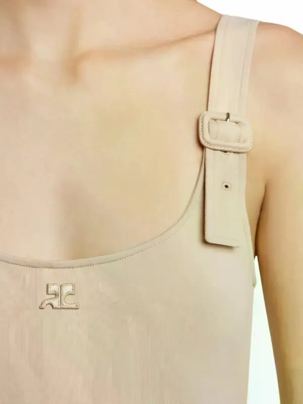 COURREGES Buckle Cut-out One-piece Swimsuit