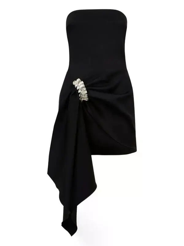 David Koma Draped-hem Mini Dress