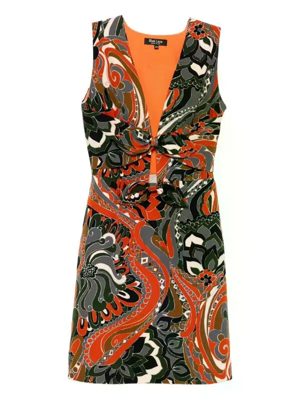 BLAKLACE Knot Paisley Dress