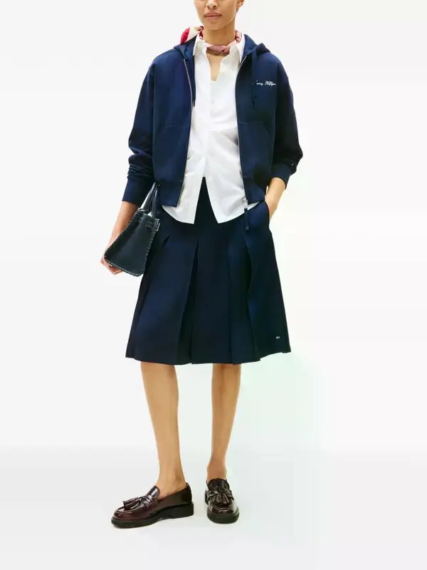 Tommy Hilfiger Pleated Midi Skirt