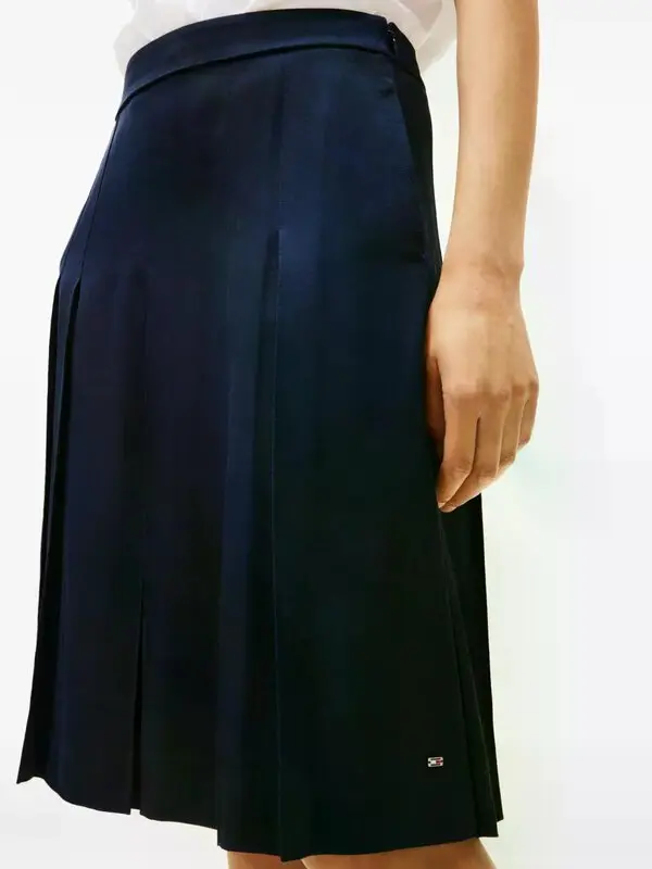 Tommy Hilfiger Pleated Midi Skirt