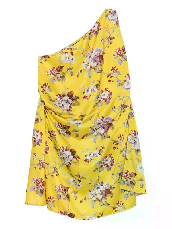 BLAKLACE One-shoulder Floral Dress - Yellow