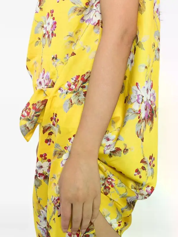 BLAKLACE One-shoulder Floral Dress - Yellow
