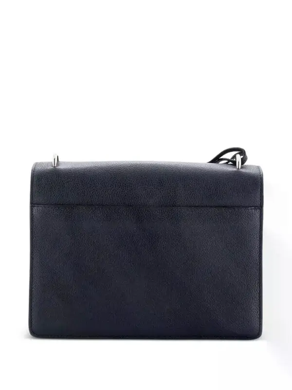 Saint Laurent Sunset Satchel Leather Crossbody Bag - Blue