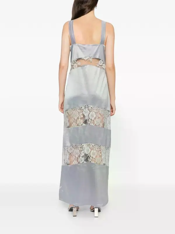 BLAKLACE Lace Panel Dress - Grey