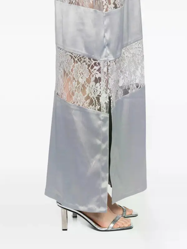 BLAKLACE Lace Panel Dress - Grey