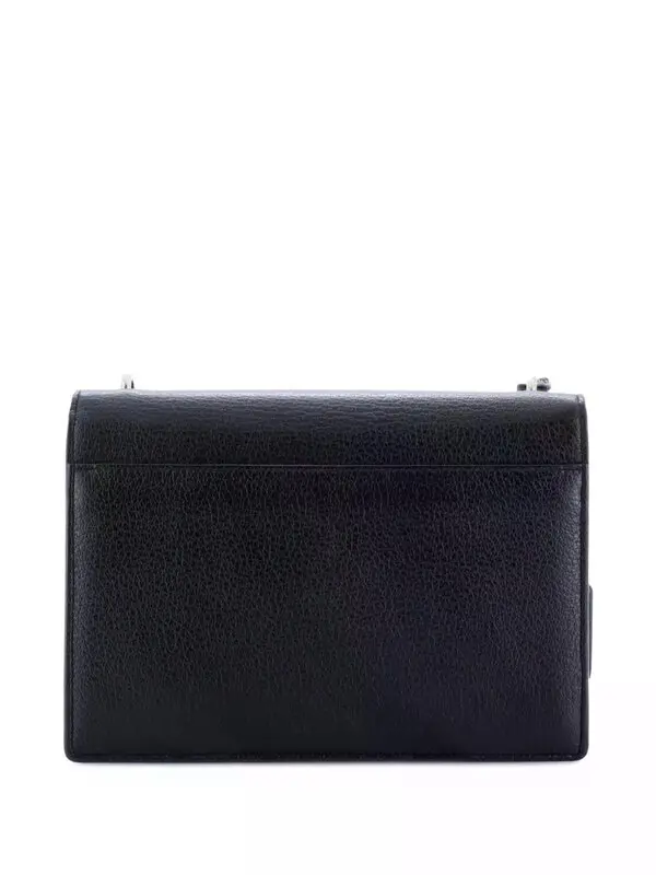 Saint Laurent Sunset Satchel Leather Medium Crossbody Bag - Black