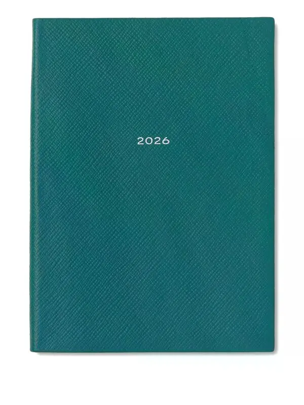 Smythson 2026 Soho Weekly Vertical Diary - Green