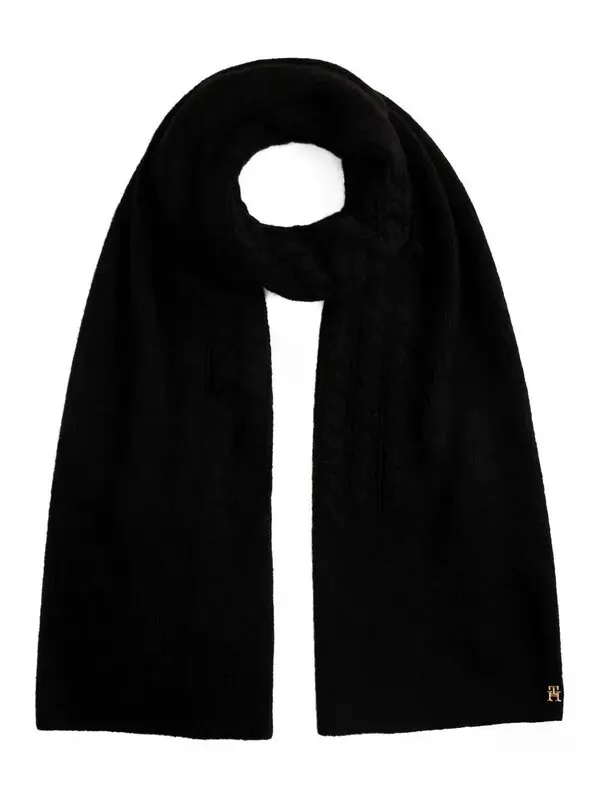 Tommy Hilfiger Cable-knit Logo Scarf