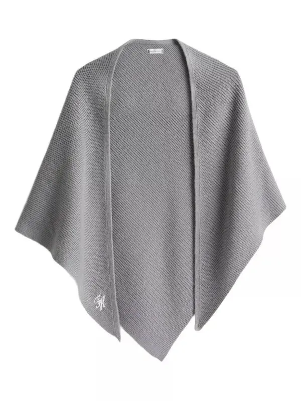 Tommy Hilfiger Embroidered Shawl - Grey