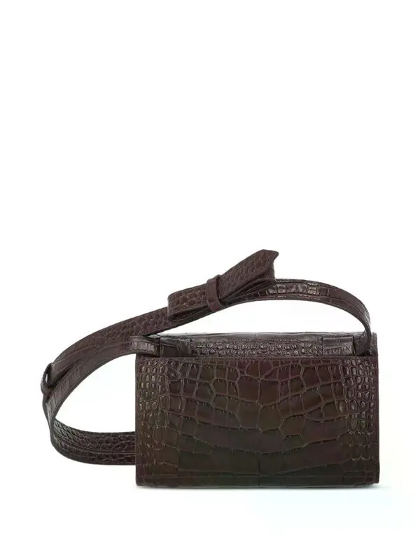 MICOLI Intasca Crocodile-effect Mini Bag