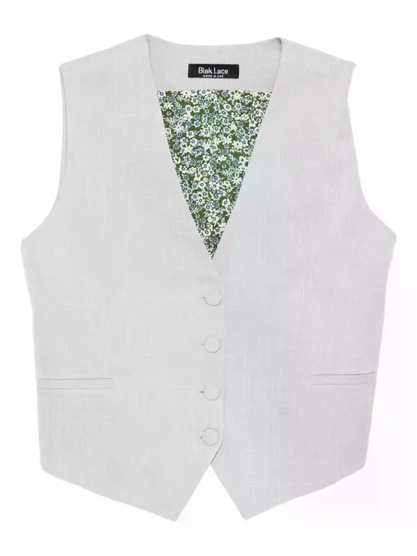 BLAKLACE V-neck Vest - Grey
