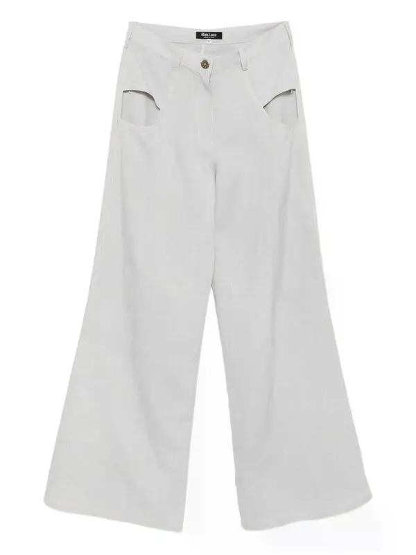 BLAKLACE Cutout Trousers - Grey